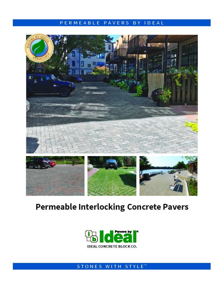 Permeable Interlocking Concrete Pavers Brochure - Ideal Block