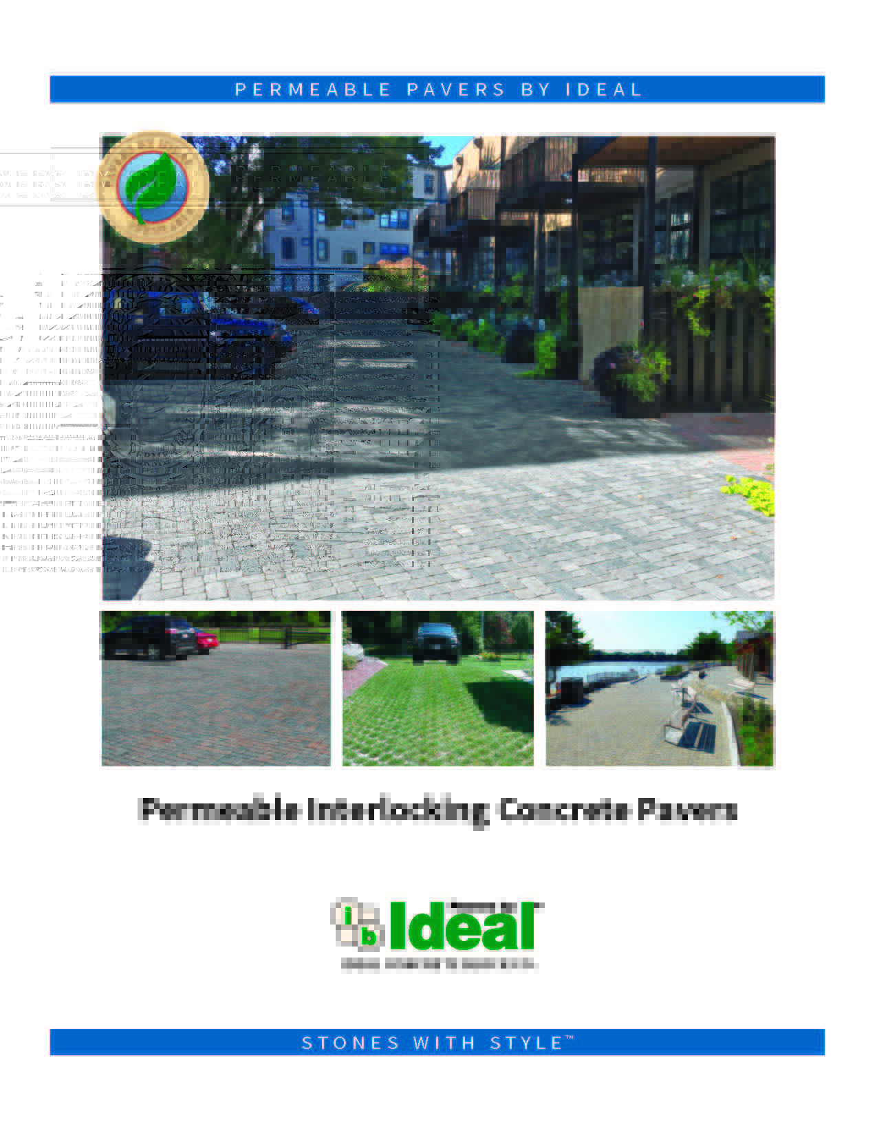 Permeable Interlocking Concrete Pavers Brochure - Pavers by Ideal