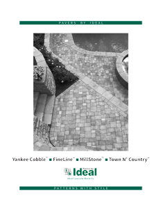 Yankee Cobble Pattern Guide - Pavers by Ideal